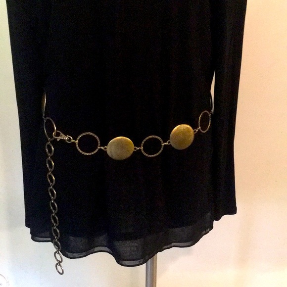 Neiman Marcus | Accessories | Neiman Marcus Belt Gold Disk Chain Like ...